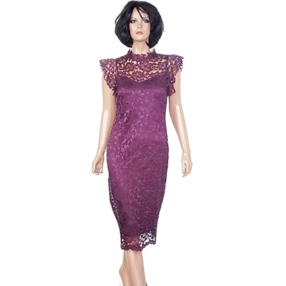 Enfocus Studio | Dresses | Enfocus Studio Lace Overlay Cocktail Dress ...